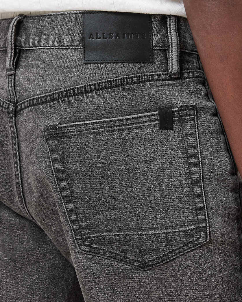 Switch Skinny Fit Denim Shorts Washed Black | ALLSAINTS